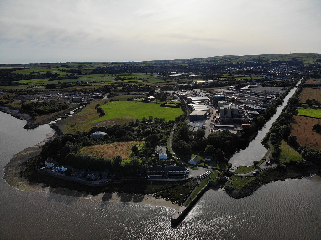 Ulverston Canal and Morecambe Bay, Cumbria - Photos by Drone - Grey ...