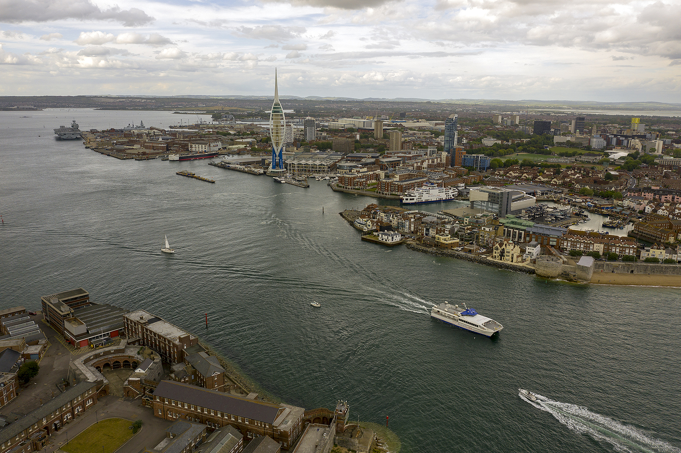 Gosport-First Trip over the Sea - Photos by Drone - Grey Arrows Drone ...
