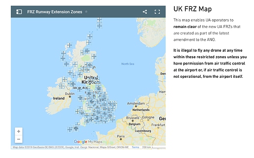 Flight Restriction Zone Maps - Legal & Privacy - Grey Arrows Drone Club UK