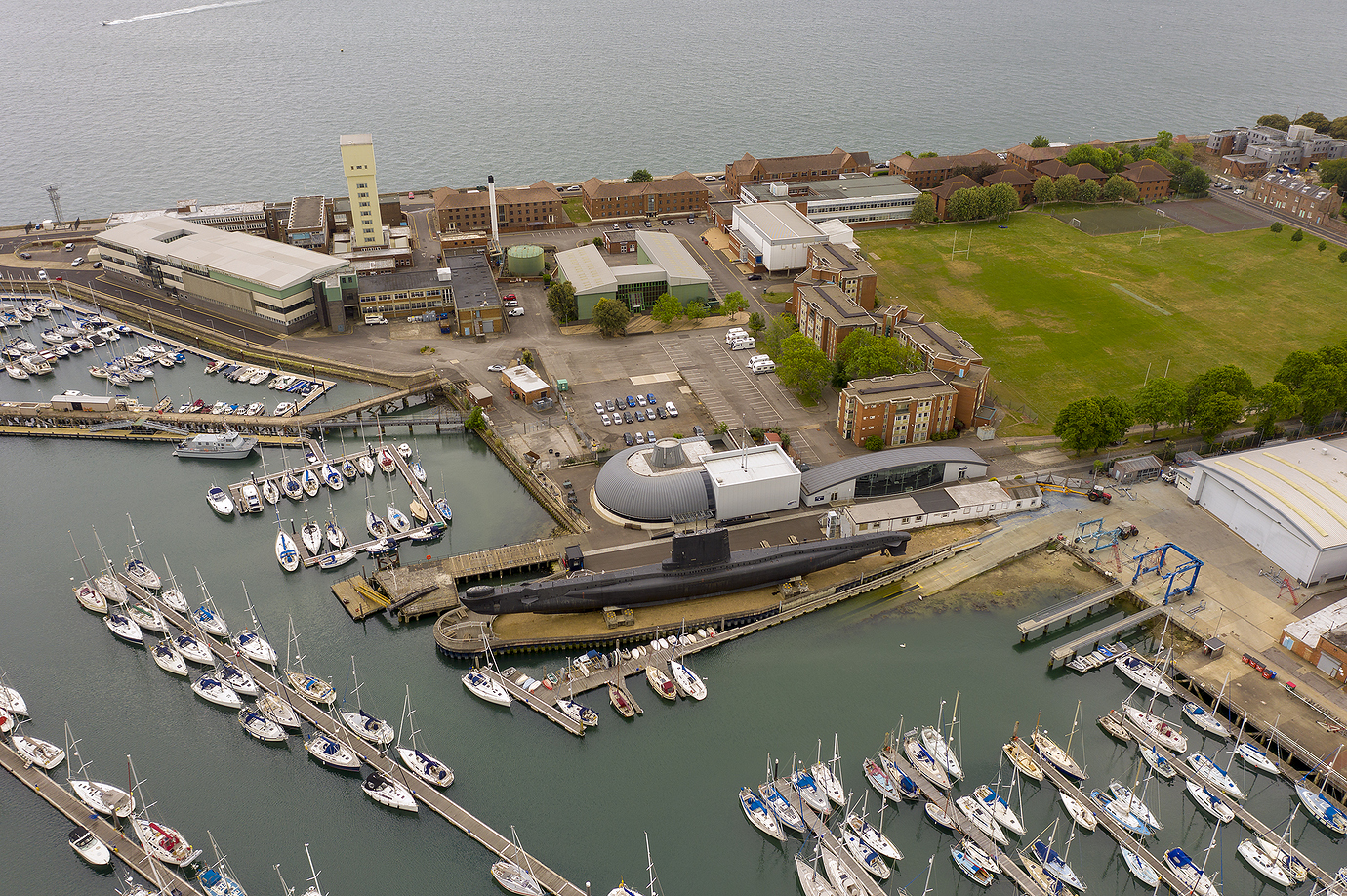 Gosport-First Trip over the Sea - Photos by Drone - Grey Arrows Drone ...