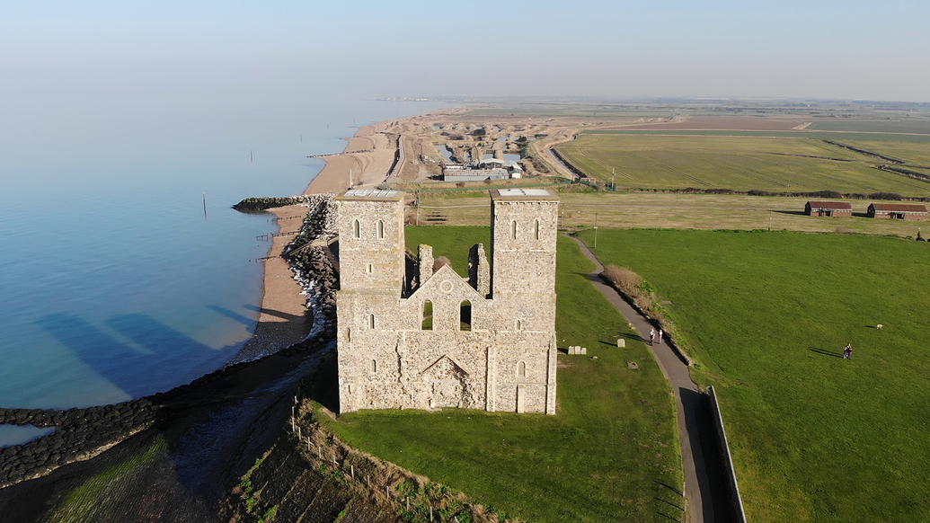 Reculver Towers - Photos by Drone - Grey Arrows Drone Club UK
