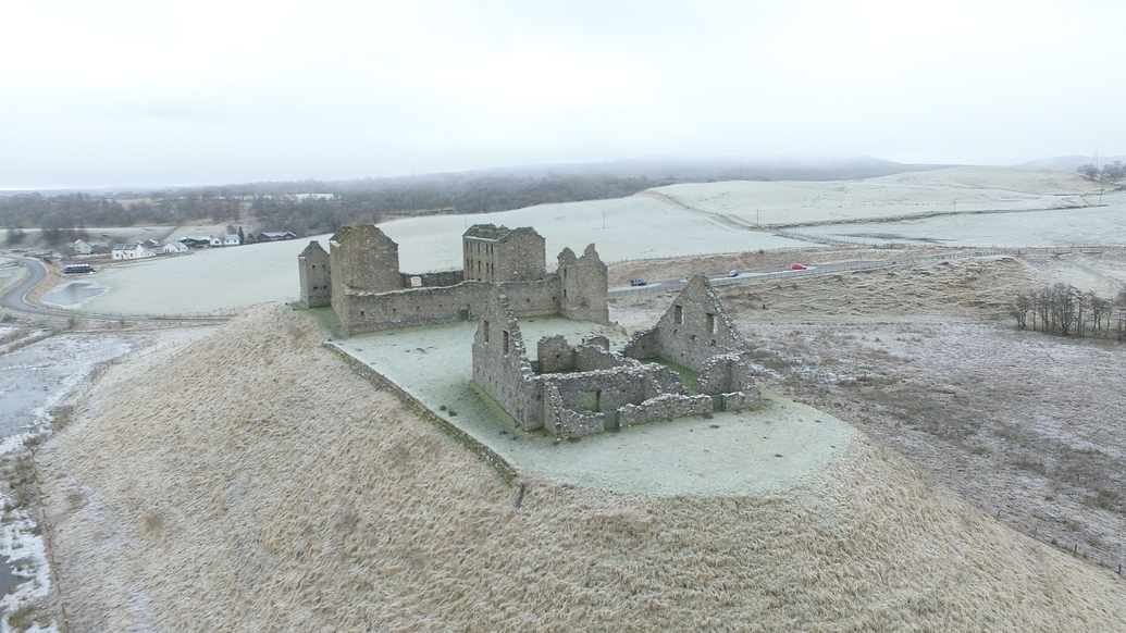 Rathven barracks on a cold winter's day - Photos by Drone - Grey Arrows ...