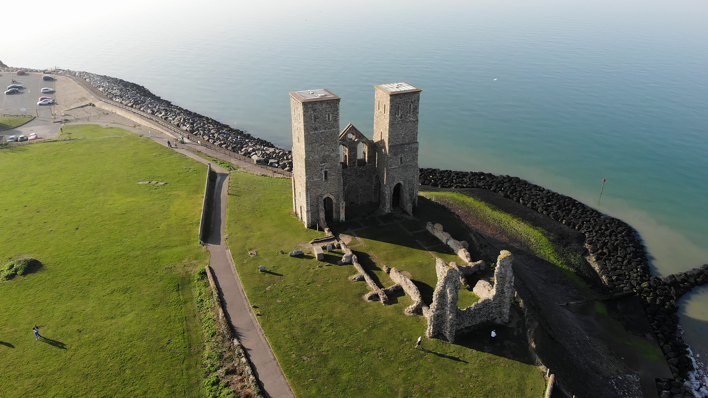 Reculver Towers - Photos by Drone - Grey Arrows Drone Club UK