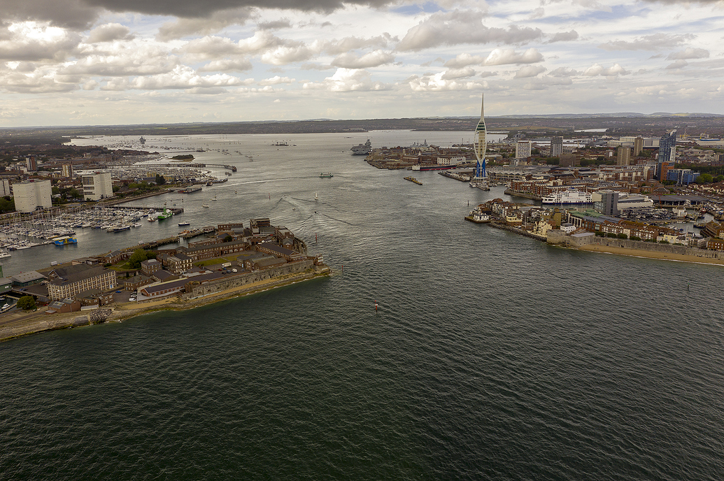 Gosport-First Trip over the Sea - Photos by Drone - Grey Arrows Drone ...