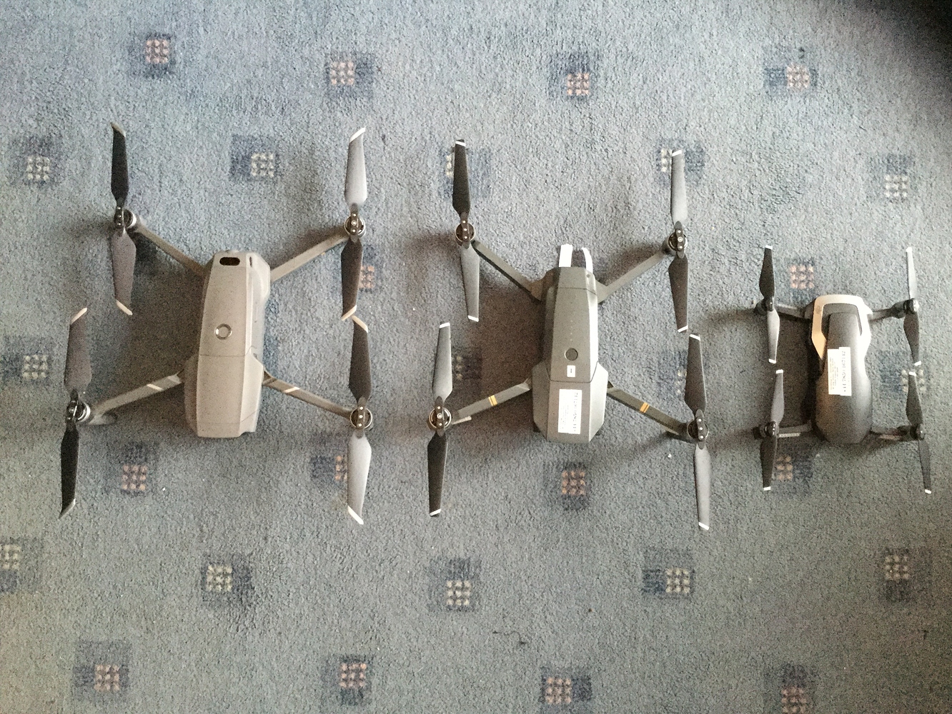 Mavic 2 Pro, Mavic Pro, Mavic Air Side by side Comparision - Photos by ...