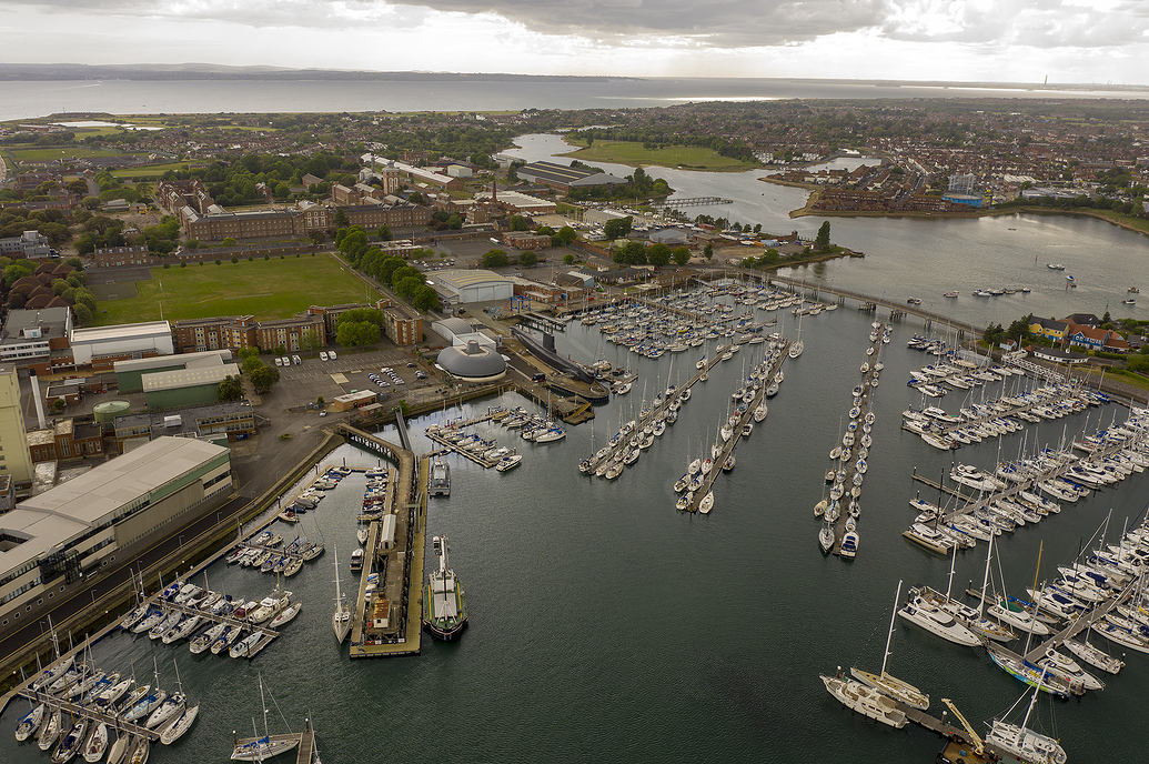 Gosport-First Trip over the Sea - Photos by Drone - Grey Arrows Drone ...