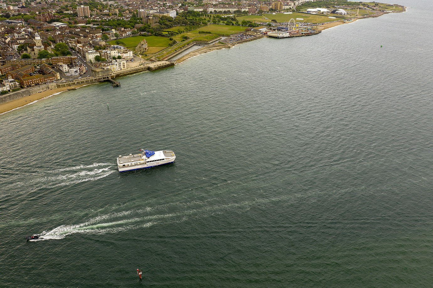 Gosport-First Trip over the Sea - Photos by Drone - Grey Arrows Drone ...