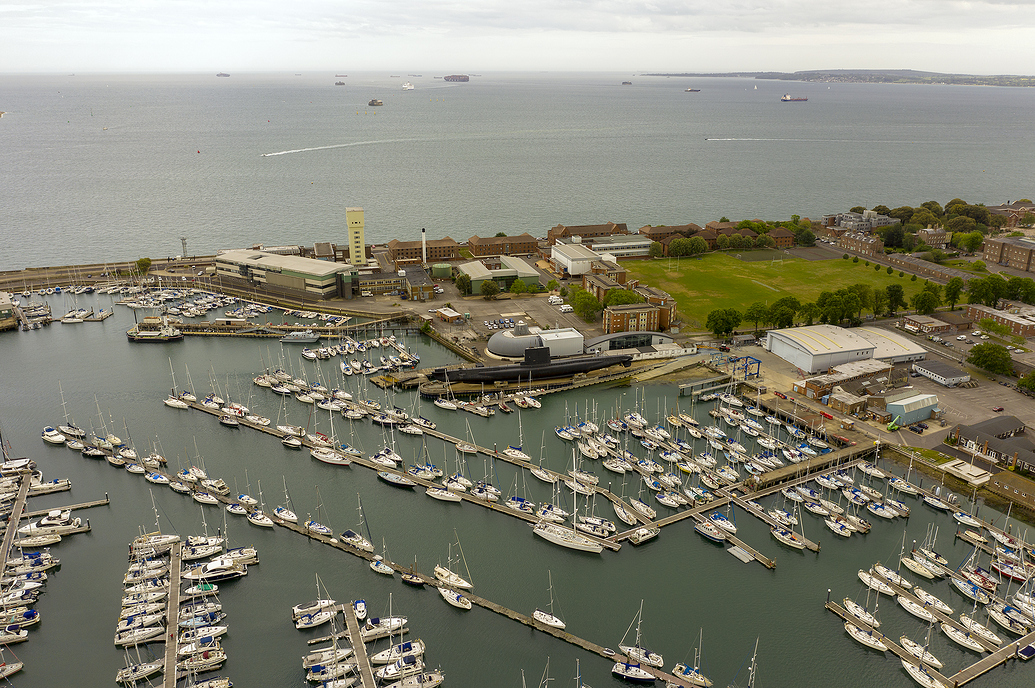 Gosport-First Trip over the Sea - Photos by Drone - Grey Arrows Drone ...