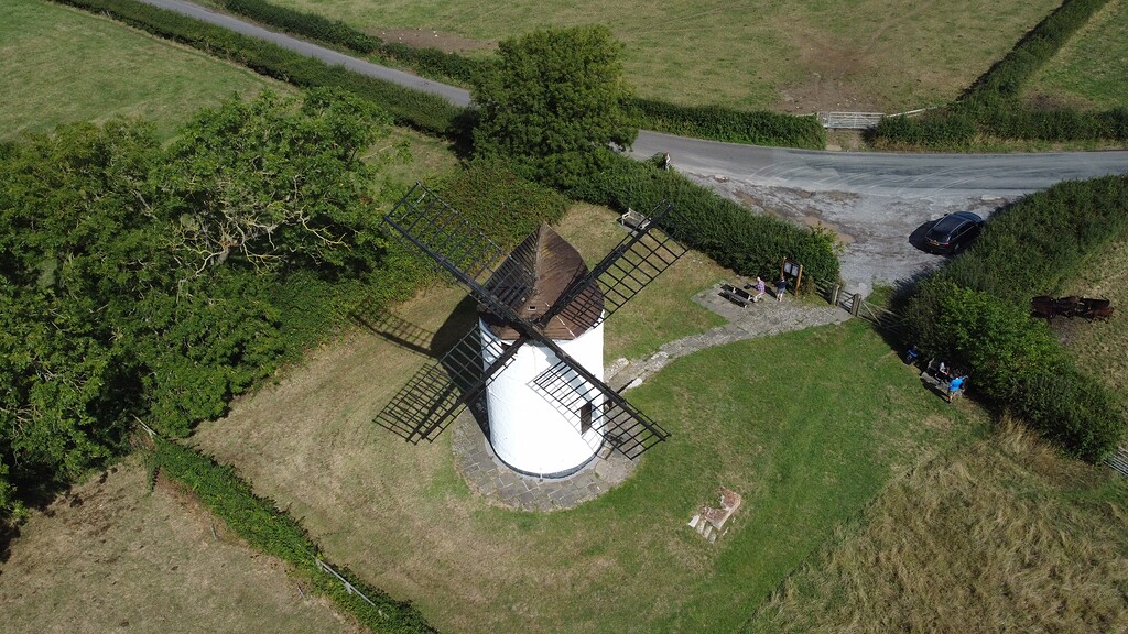 18th Century Ashton Windmill, Somerset - Photos by Drone - Grey Arrows ...