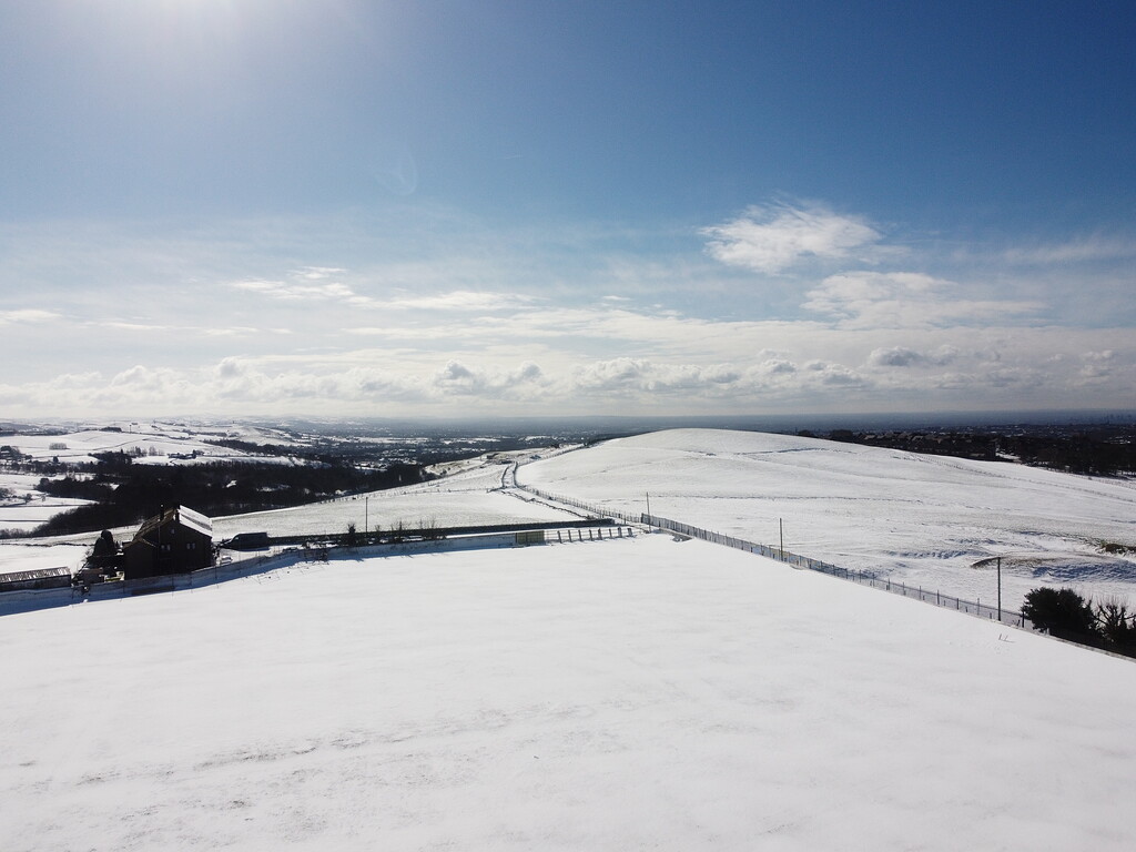 Sunshine on snow Oldham 10/3/23 - Photos by Drone - Grey Arrows Drone ...