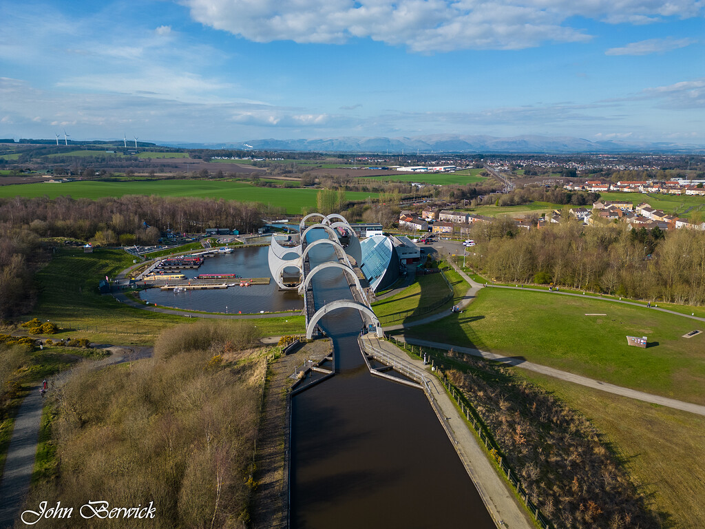 A quick stop at the Falkirk Wheel some drone photos M3P SCOTLAND ...