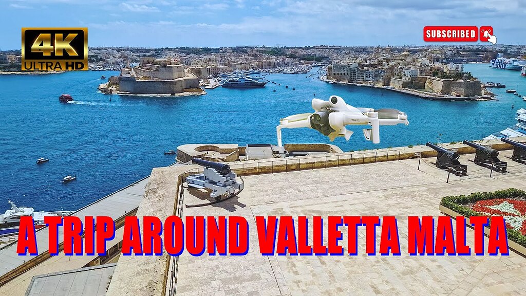 A trip around Malta's wonderful city of Valletta - Videos by Drone ...