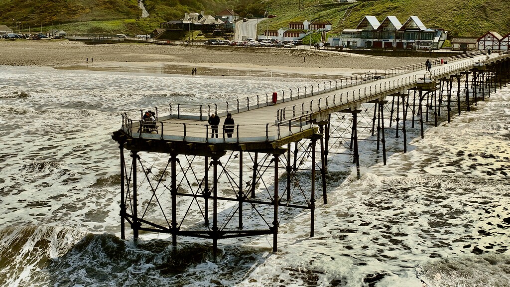 Pier at Saltburn - Photos by Drone - Grey Arrows Drone Club UK