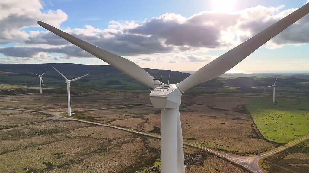 Caton Moor Wind Farm, above Lancaster - Videos by Drone - Grey Arrows ...