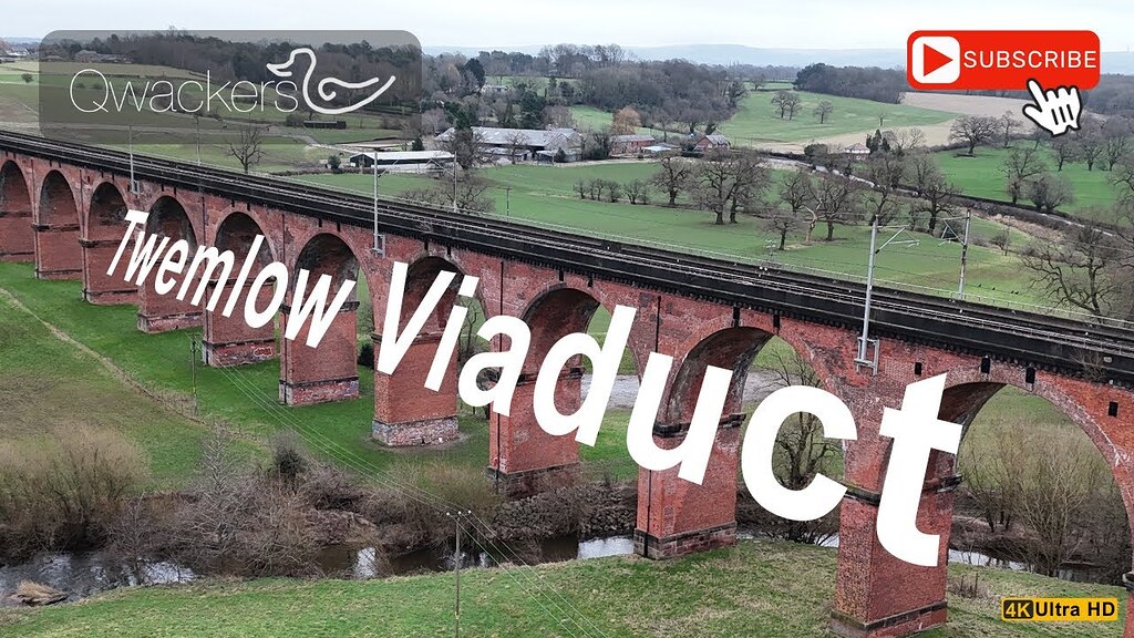 Twemlow Viaduct - Videos by Drone - Grey Arrows Drone Club UK