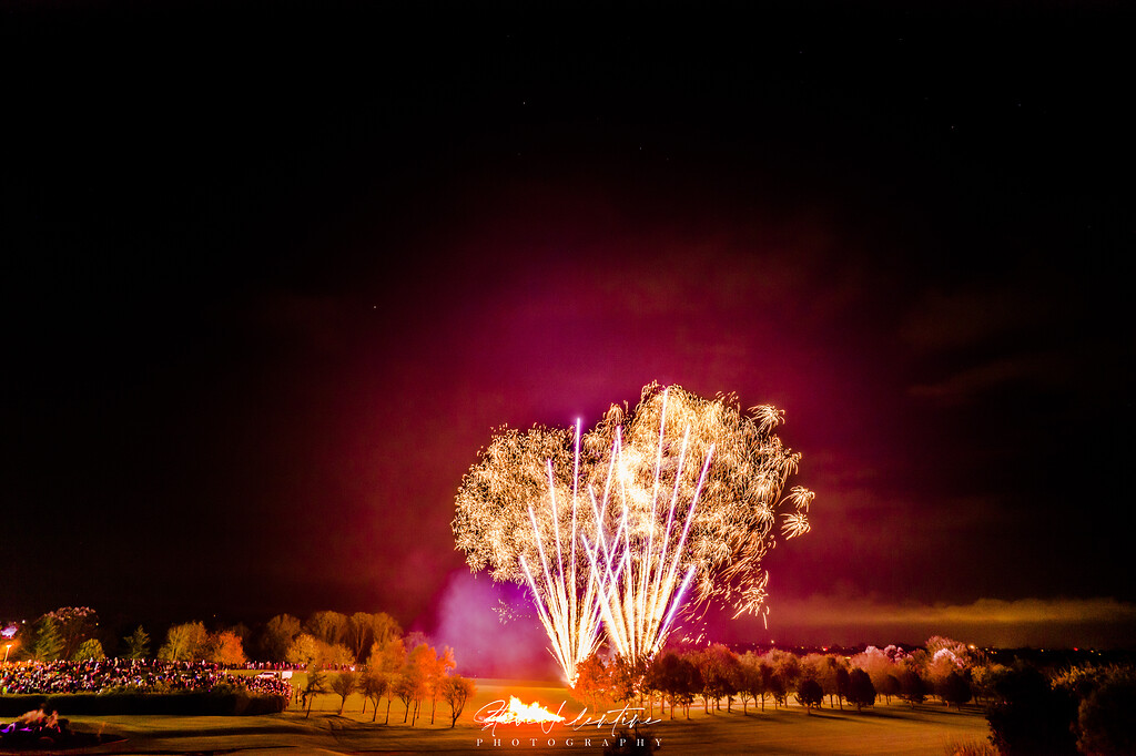 Oak Manor Fireworks Display, Taunton - Photos by Drone - Grey Arrows ...