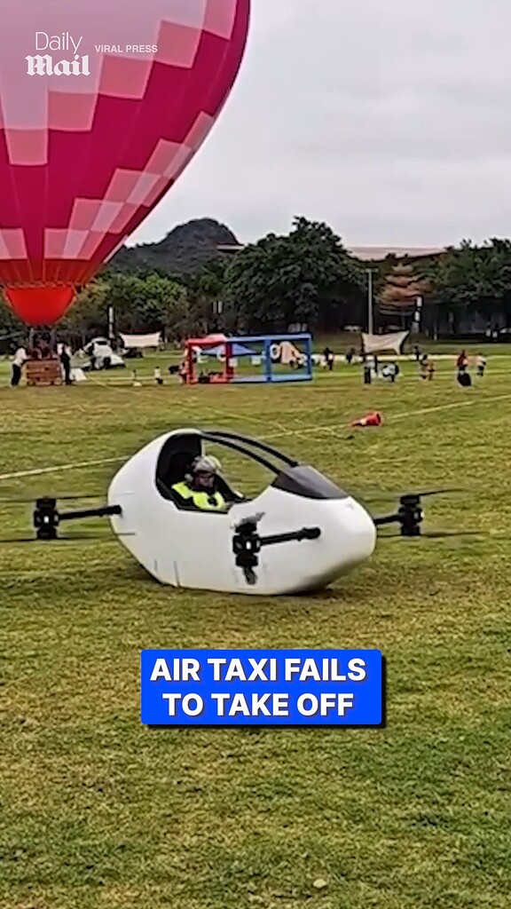 Air Taxi failed - Drone News - Grey Arrows Drone Club UK