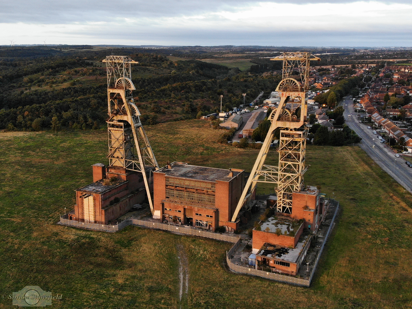 Clipstone Colliery - Photos by Drone - Grey Arrows Drone Club UK