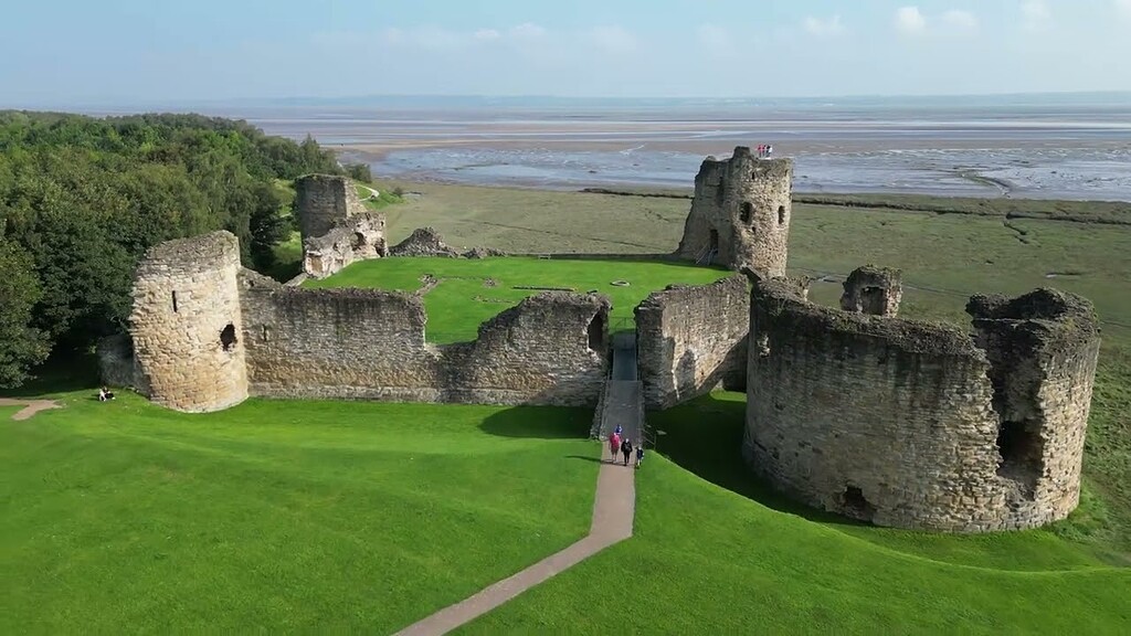 Flint Castle - Castell y Fflint - Videos by Drone - Grey Arrows Drone ...