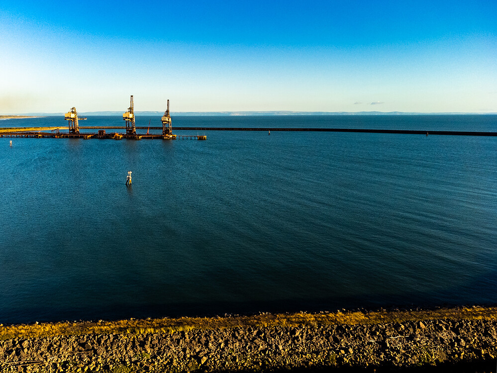 Iconic cranes at Port Talbot Steel Works - Photos by Drone - Grey ...