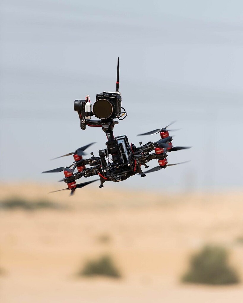 FPV drone with DJI Ronin gimballed dual operation - Racing Quads, Self ...