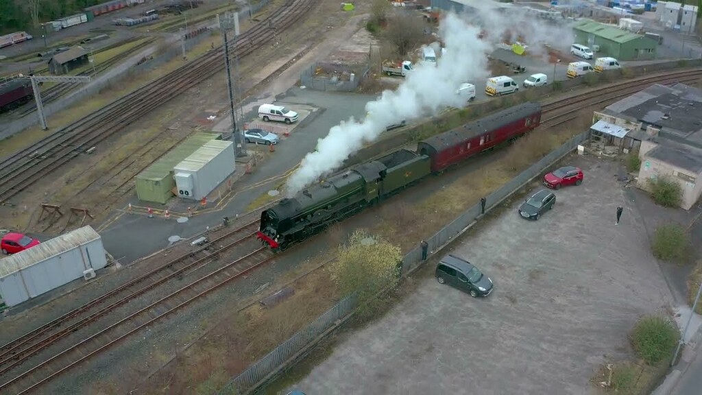 A brief encounter Scots Guardsman at Carnforth - Videos by Drone - Grey ...