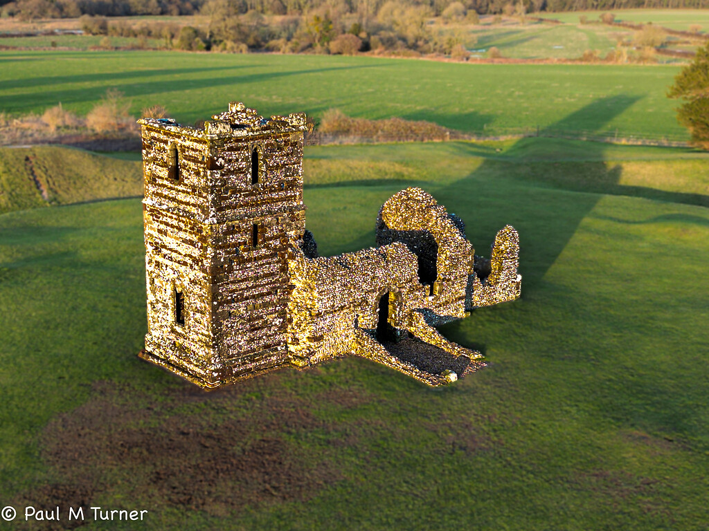Knowlton Church - Photos by Drone - Grey Arrows Drone Club UK