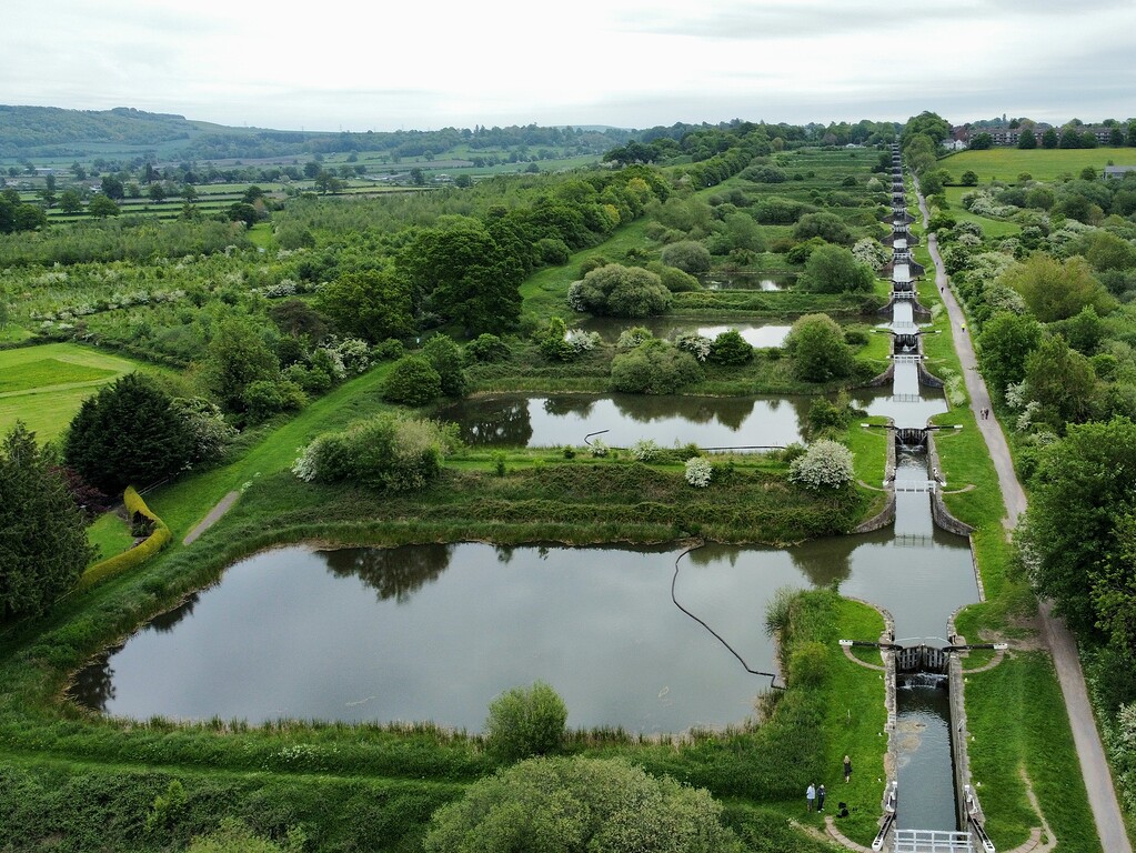 The many locks of Devizes - Photos by Drone - Grey Arrows Drone Club UK