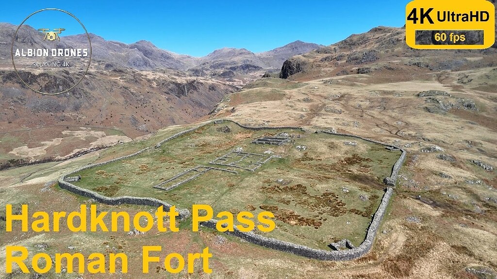Hardknott Roman Fort, Lake District - April 2025 - AIR3 4K 60fps ...