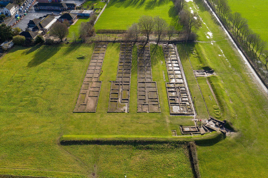 Roman history lesson: Caerleon - Photos by Drone - Grey Arrows Drone ...
