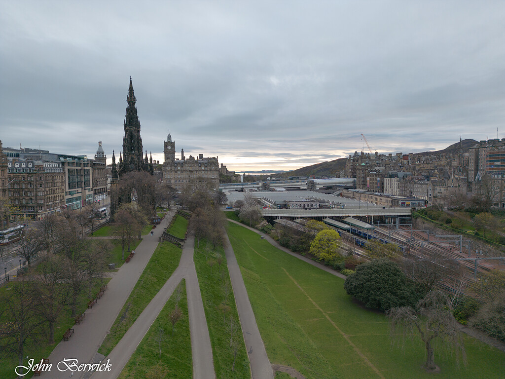 Edinburgh City Centre photos - Photos by Drone - Grey Arrows Drone Club UK