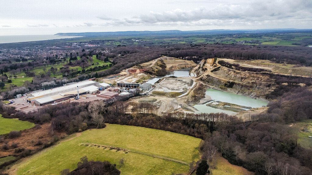 Sussex brickworks and quarry - Photos by Drone - Grey Arrows Drone Club UK
