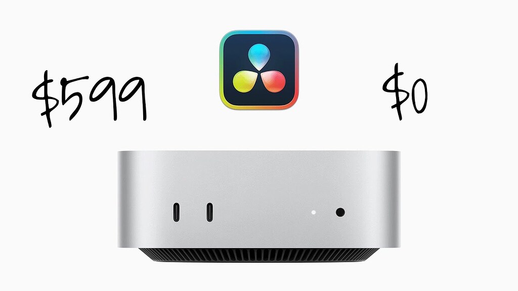 M4 Mac Mini (Base Spec) & DaVinci Resolve (Free) - Video and Photo ...
