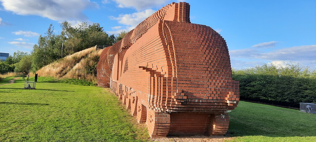 Darlington Brick Train Sculpture - Added to Monuments in North East ...
