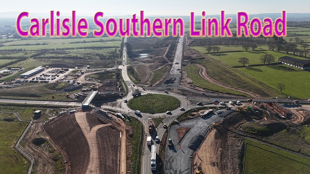 Carlisle Southern Link Road - Videos by Drone - Grey Arrows Drone Club UK