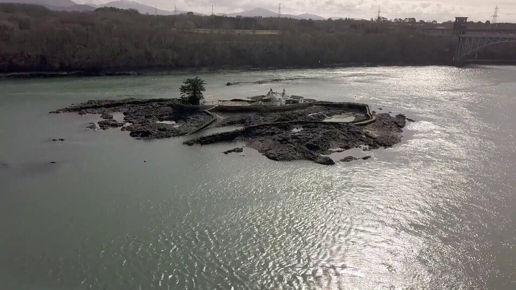Menai Straits "House on the Rock" - Videos by Drone - Grey Arrows Drone ...