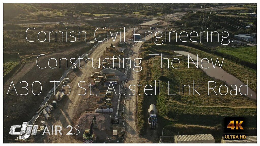 Cornish Civil Engineering - Videos by Drone - Grey Arrows Drone Club UK