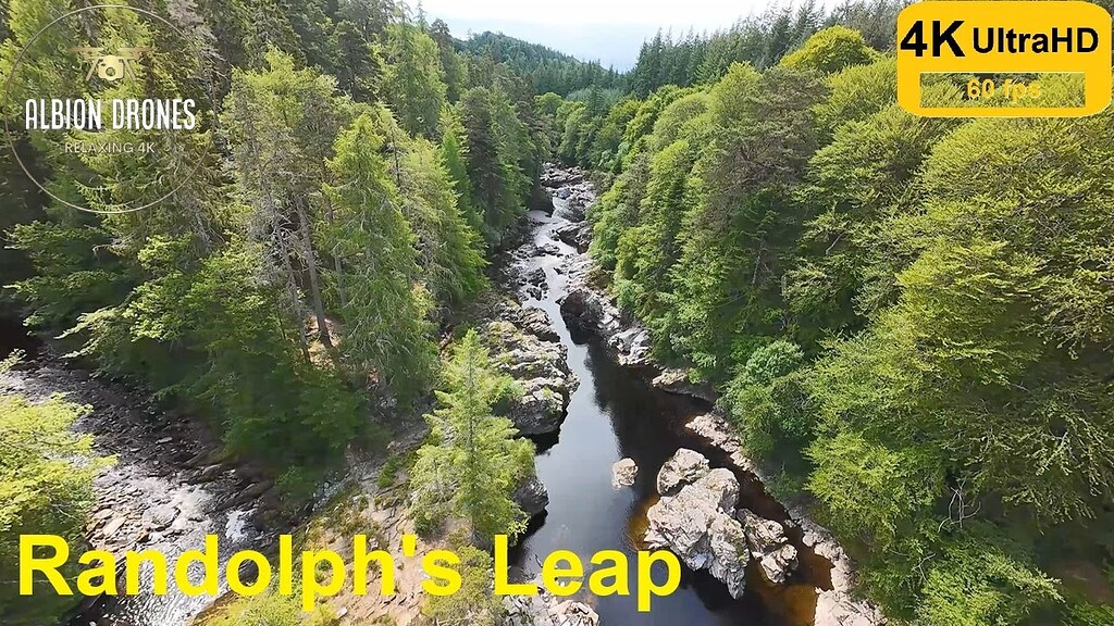 The incorrectly named Randolph's Leap, Moray... 4K - Videos by Drone ...