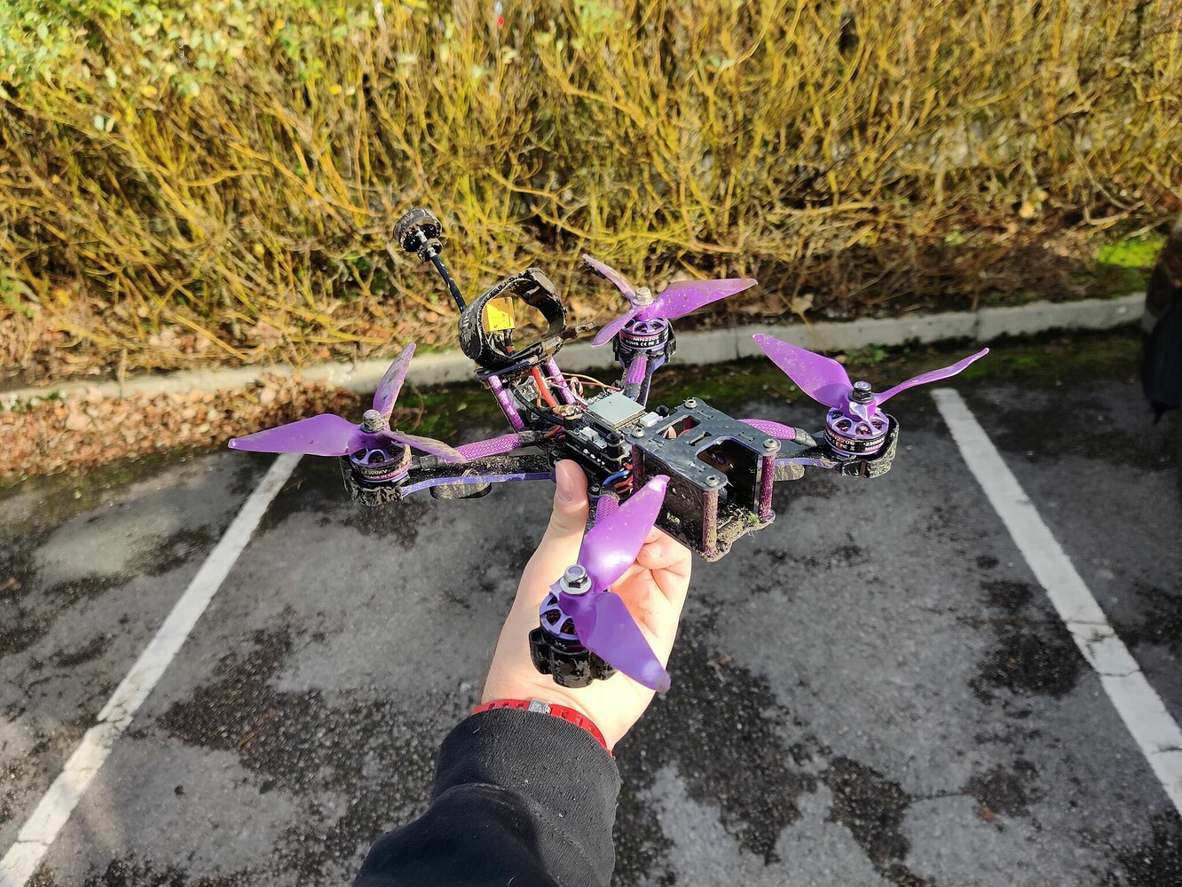 Crashed drone photos - Racing Quads, Self-builds & FPV - Grey Arrows ...