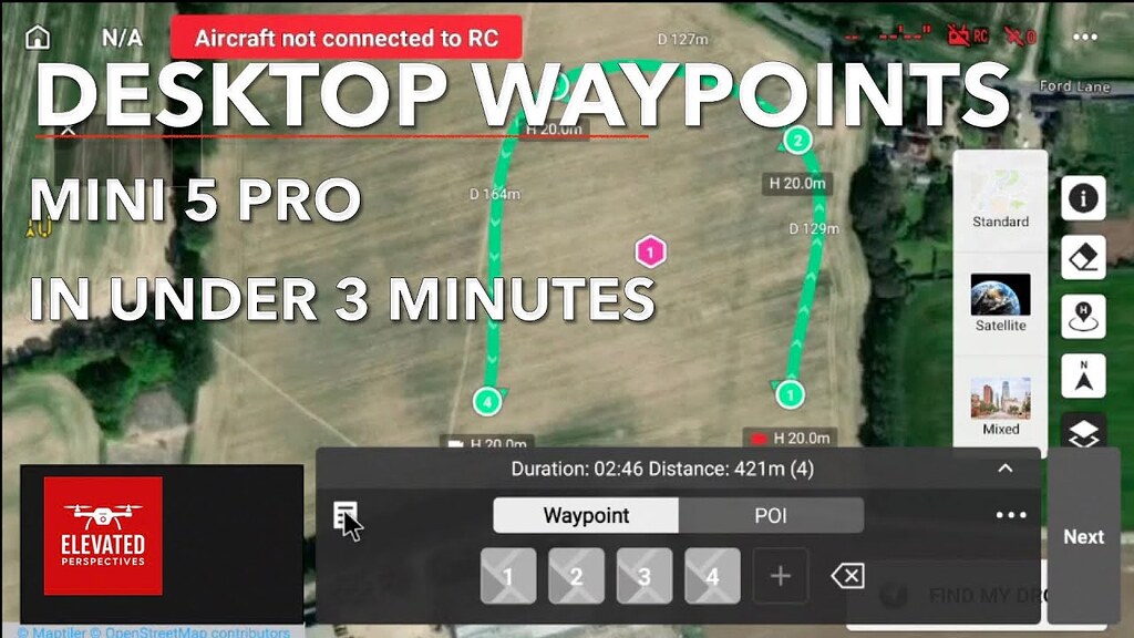 Desktop waypoint tutorial for the DJI Mini 5 Pro - General Drone ...