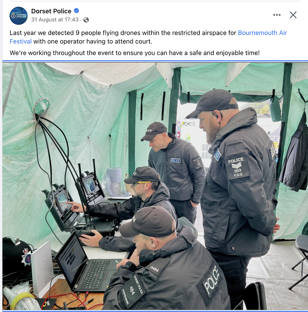 Dorset Police - Counter Drone Unit - General Drone Discussion - Grey ...