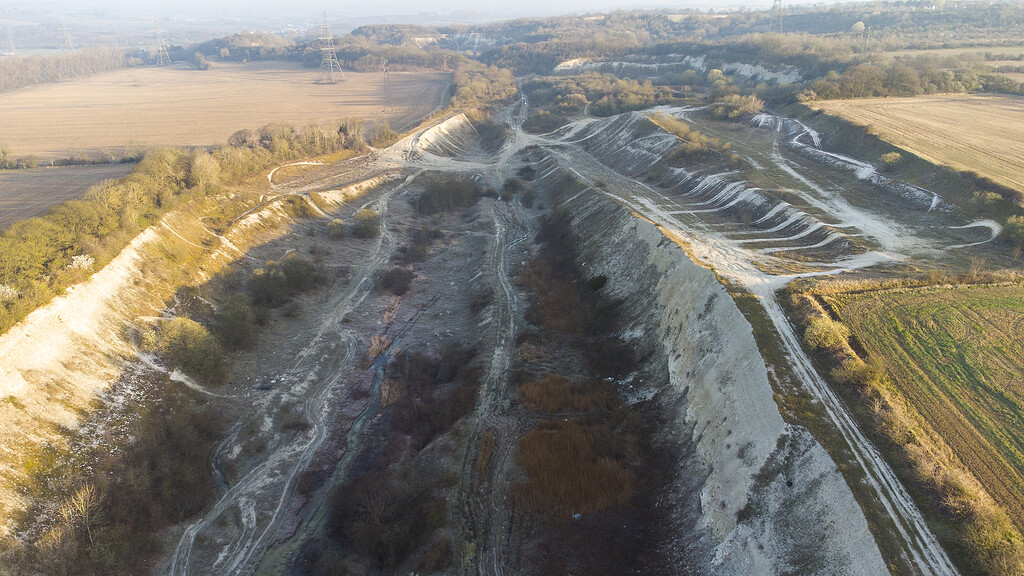Visited an old haunt, Sundon Quarry - Photos by Drone - Grey Arrows ...