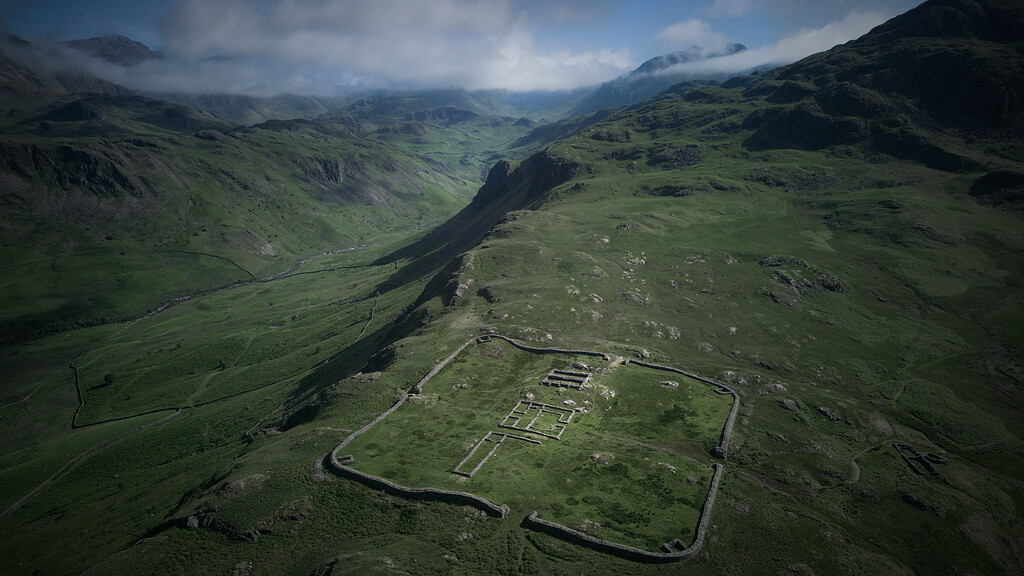 Hardknott Fort Cumbria - Photos by Drone - Grey Arrows Drone Club UK
