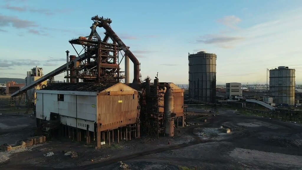 Remains of Redcar Blast Furnace - Videos by Drone - Grey Arrows Drone ...