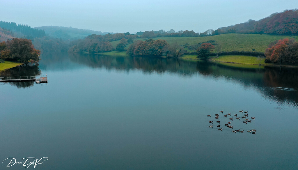Hawkridge Reservoir Misty Morning - Photos by Drone - Grey Arrows Drone ...