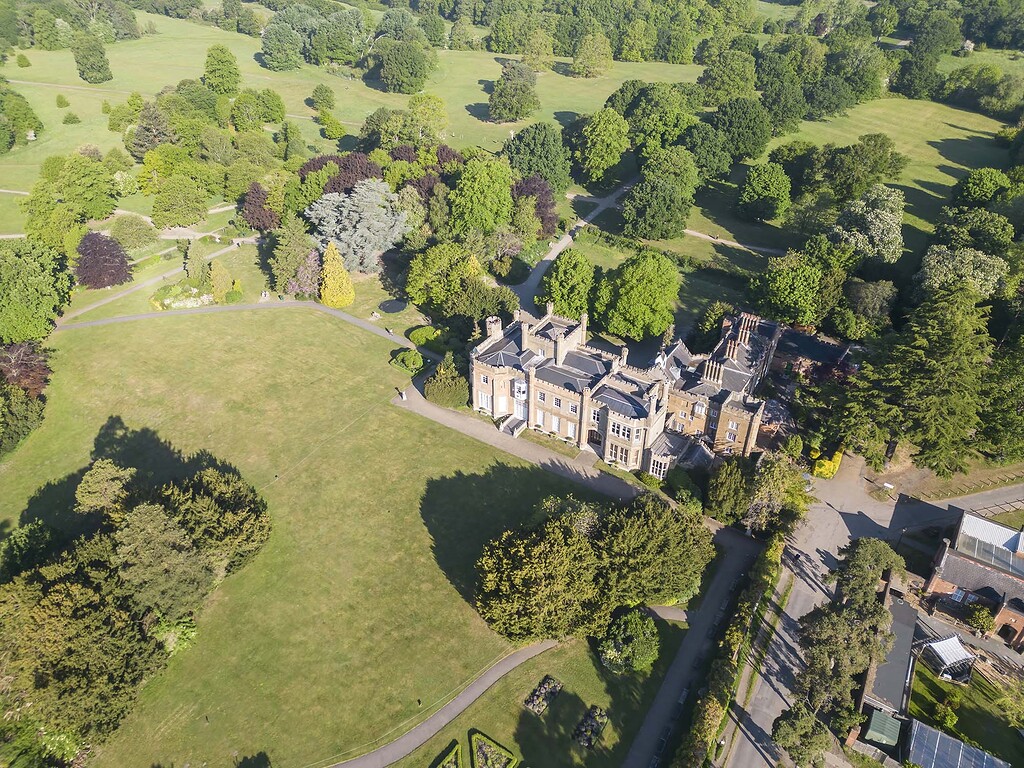 Nonsuch Mansion and park - Photos by Drone - Grey Arrows Drone Club UK