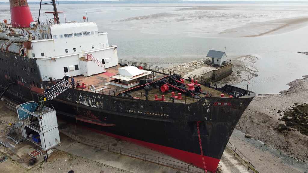 TSS Duke of Lancaster, Mostyn - Photos by Drone - Grey Arrows Drone Club UK