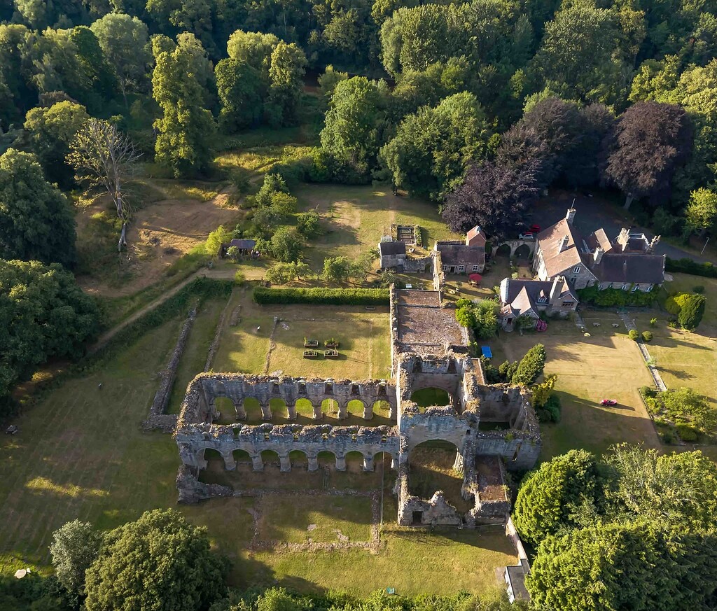 Buildwas Abbey Shropshire - Photos by Drone - Grey Arrows Drone Club UK