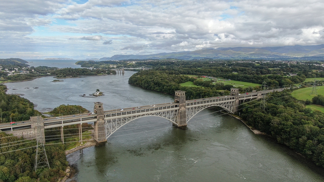 Britannia and Menai Bridges - Photos by Drone - Grey Arrows Drone Club UK