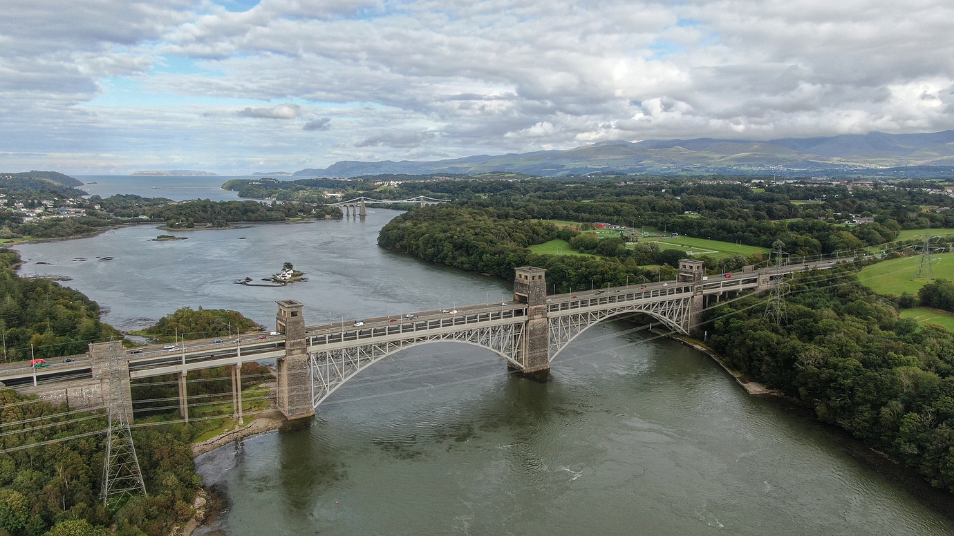 Britannia and Menai Bridges - Photos by Drone - Grey Arrows Drone Club UK